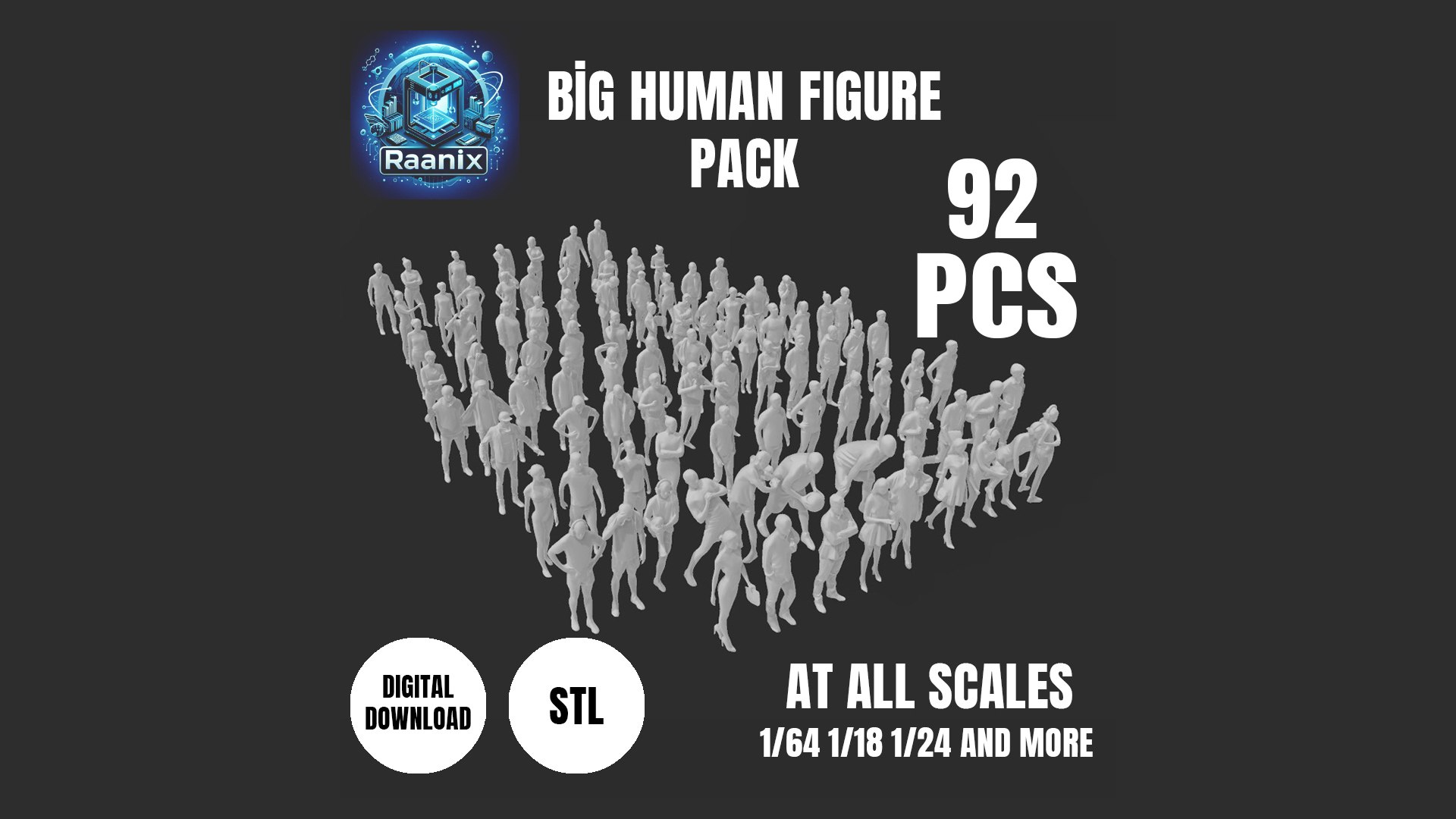 3D BIG HUMAN FIGURE PACK 164 118 124 AND MORE - TurboSquid 2327981