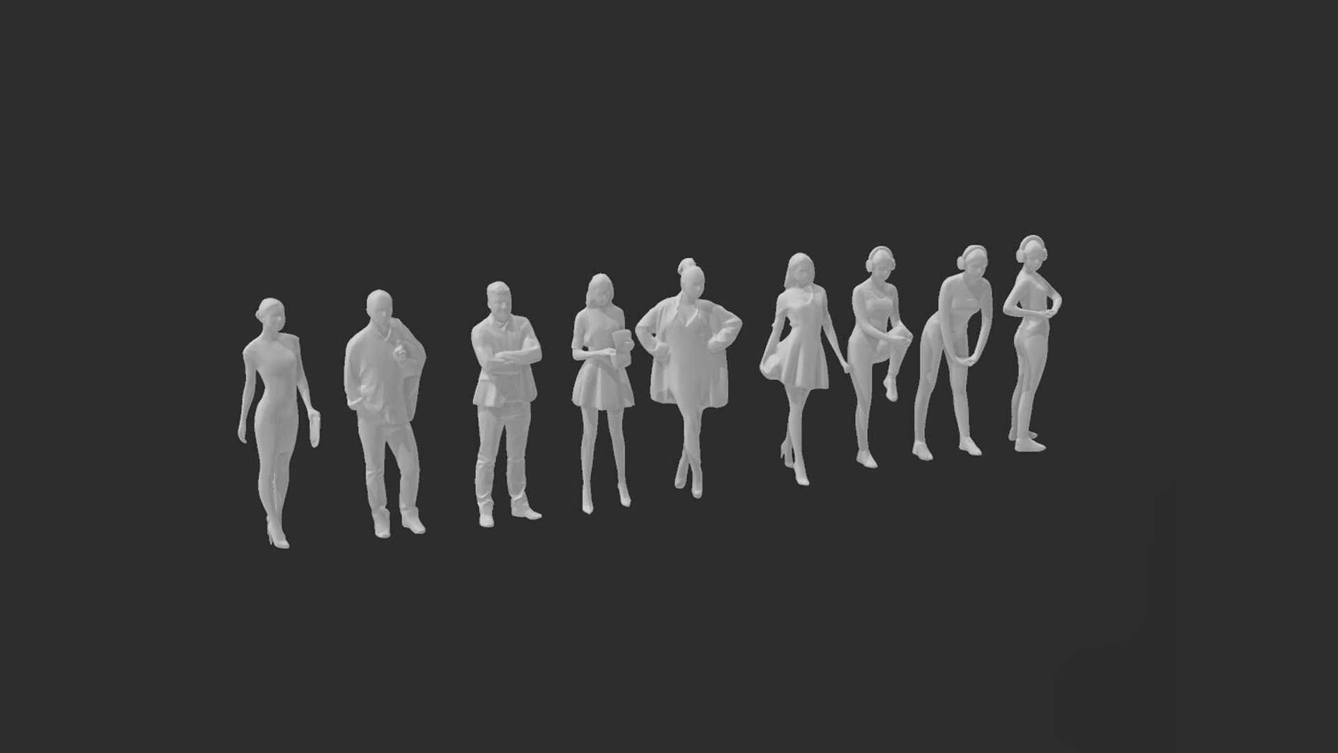 3D BIG HUMAN FIGURE PACK 164 118 124 AND MORE - TurboSquid 2327981