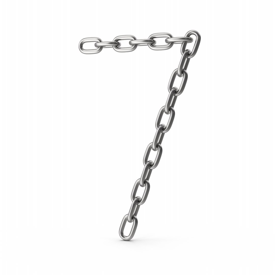 3D Chain Number Seven - TurboSquid 2025657