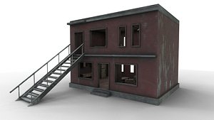 3D Abandoned Poor House With Interior - TurboSquid 1788722