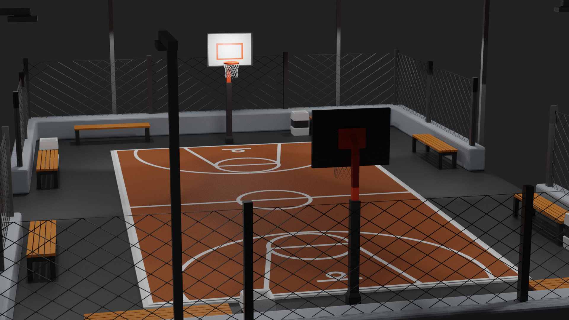 Basketball court 3D model - TurboSquid 1736423