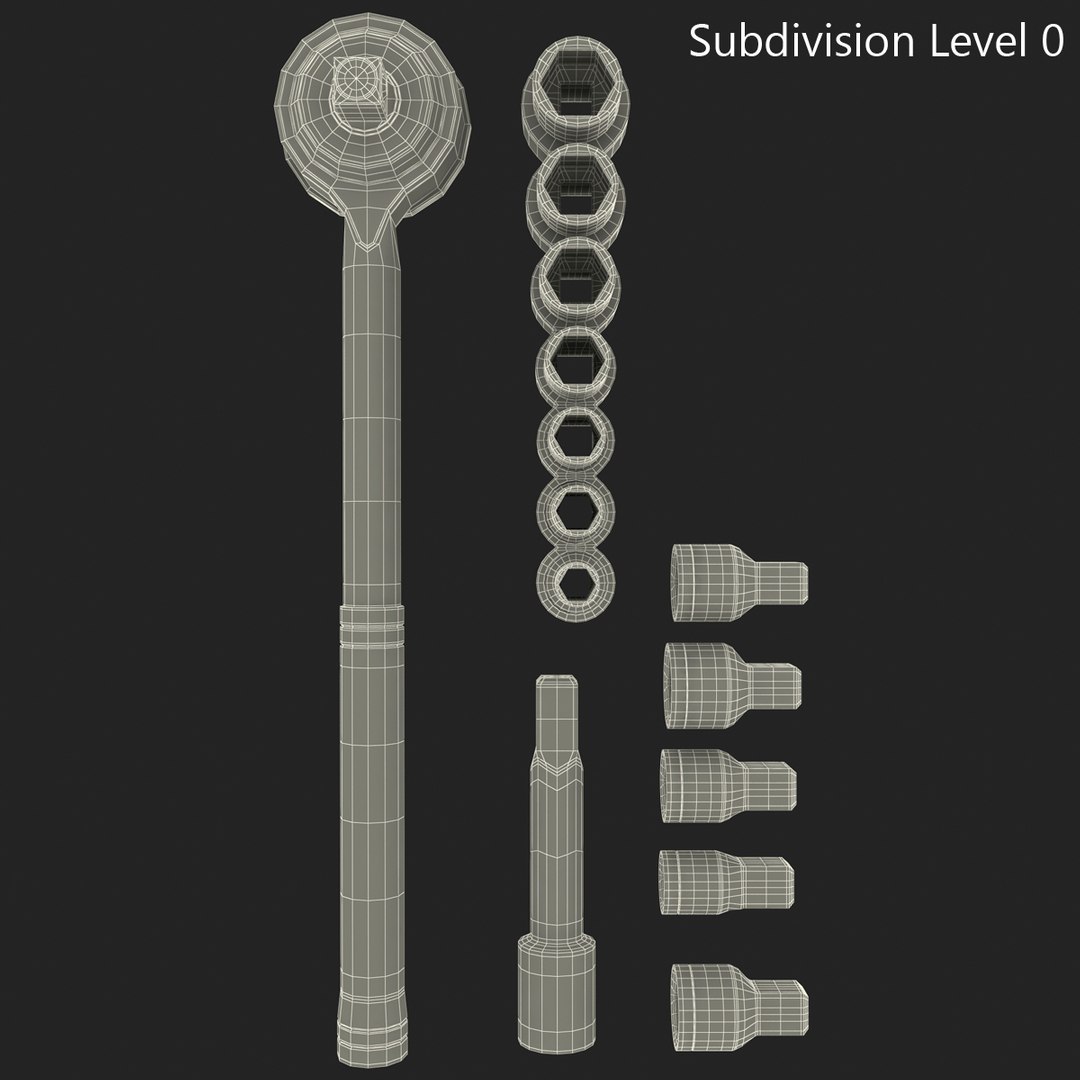3d Ratchet Socket Wrench Set