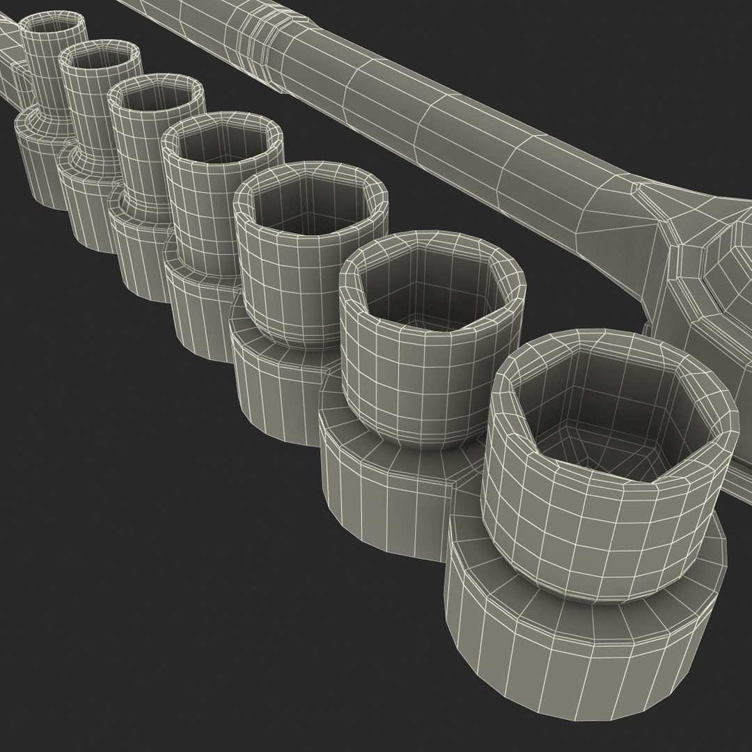 3d Ratchet Socket Wrench Set