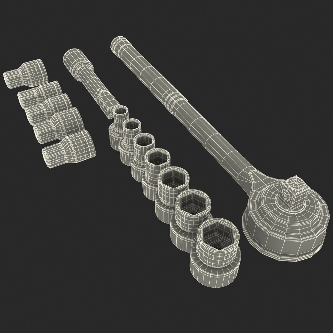 3d Ratchet Socket Wrench Set