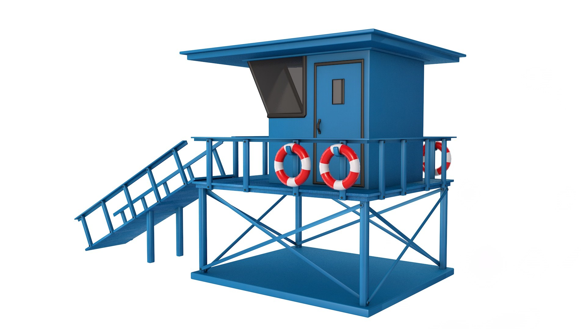 3D Lifeguard Station Model - TurboSquid 1765632