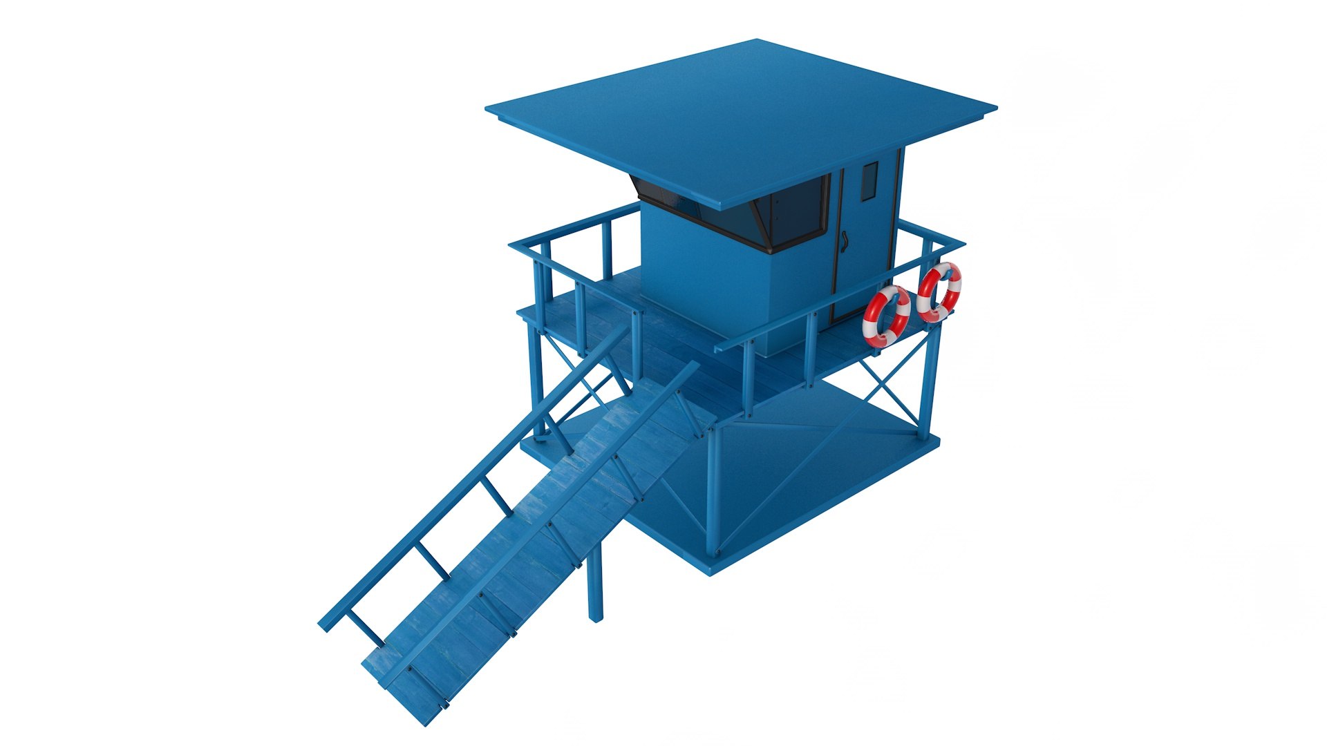 3D Lifeguard Station Model - TurboSquid 1765632