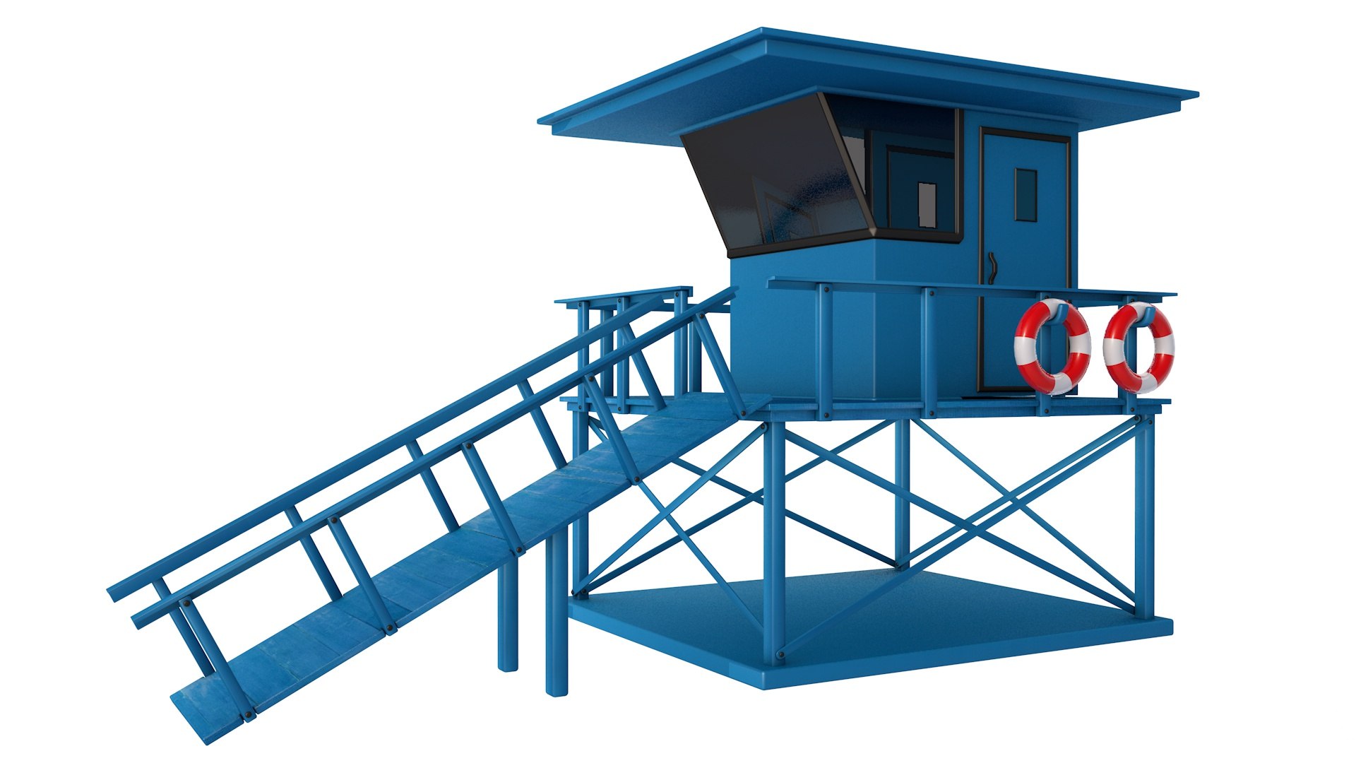 3D Lifeguard Station Model - TurboSquid 1765632