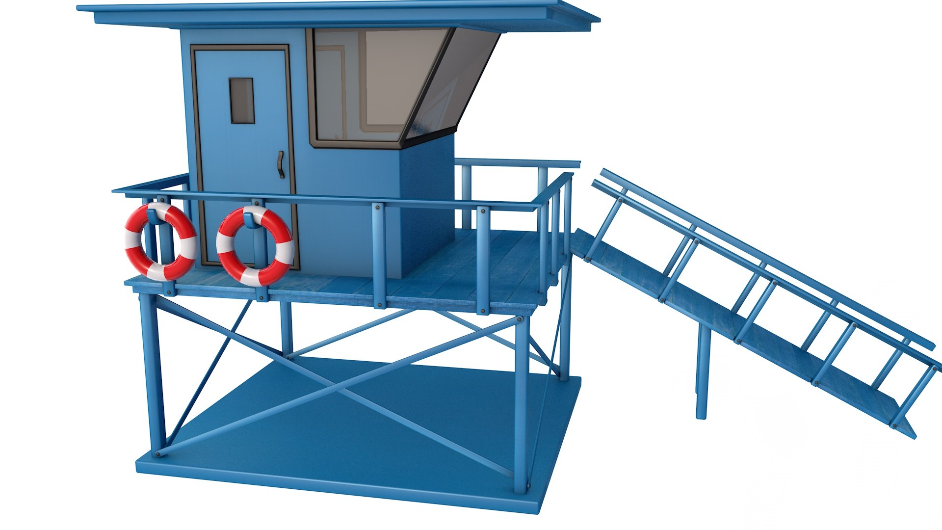 3D Lifeguard Station Model - TurboSquid 1765632