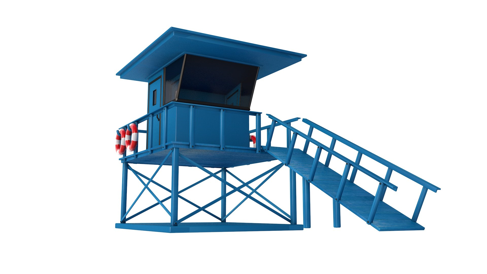 3D Lifeguard Station Model - TurboSquid 1765632