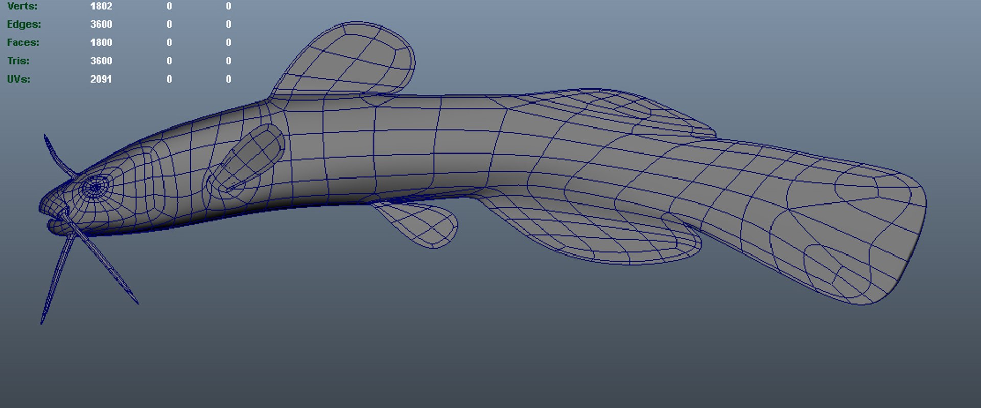 3D Noturus Exilis Slender Madtom Model - TurboSquid 1165285