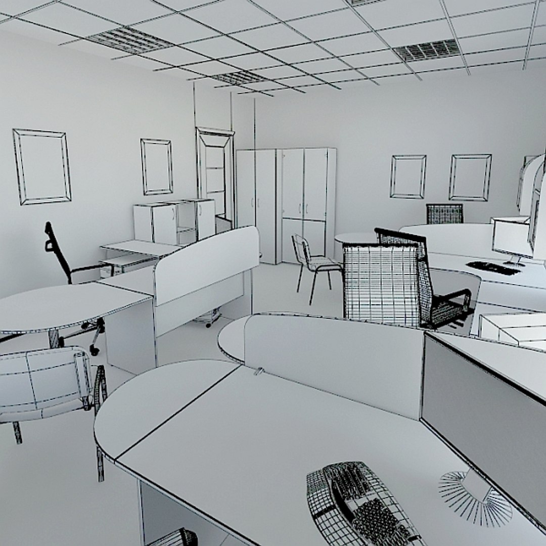 3d Model Office Design Furniture