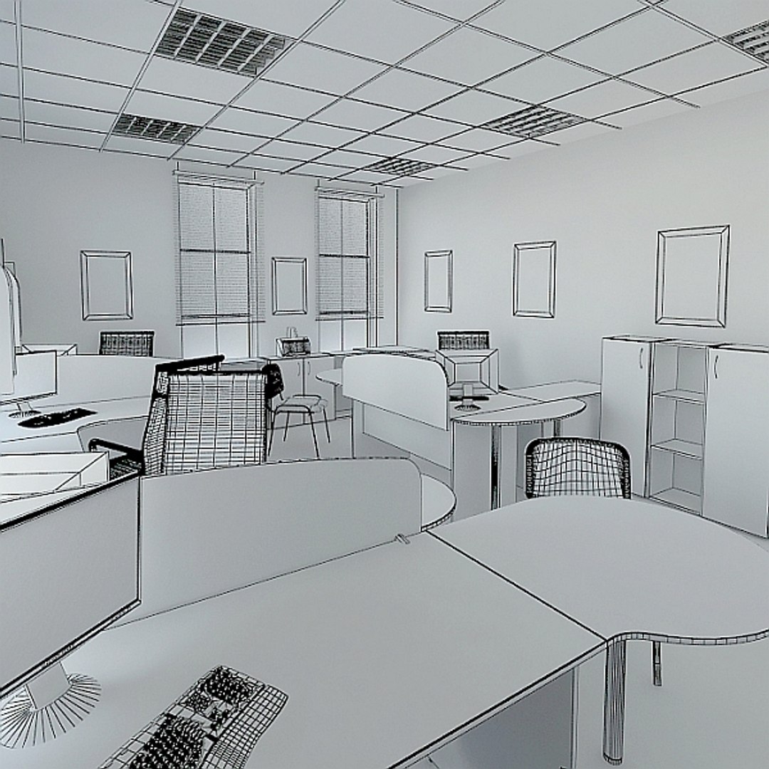3d Model Office Design Furniture