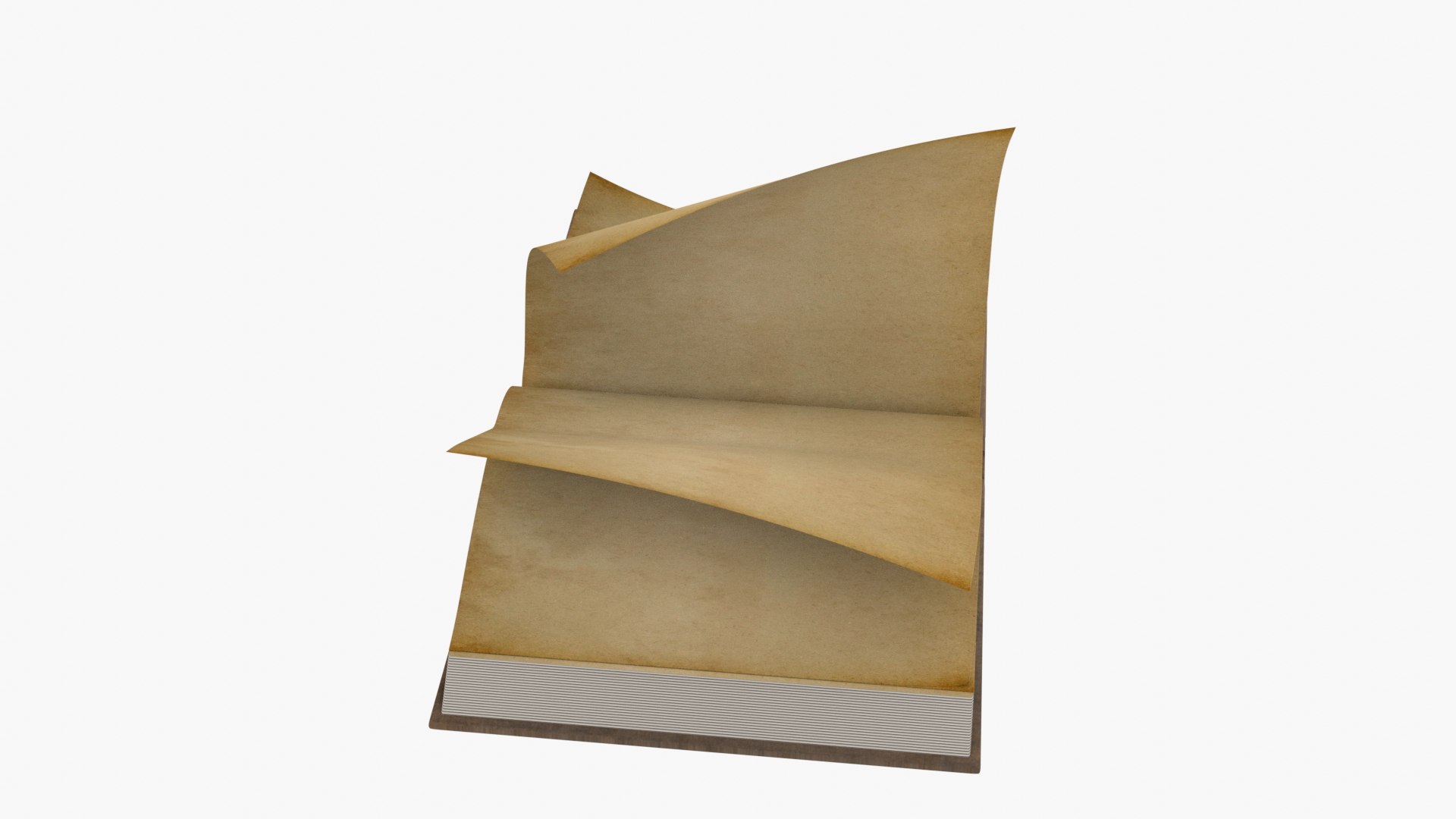 Old Cover Rigged Animated Book 3D - TurboSquid 2064073