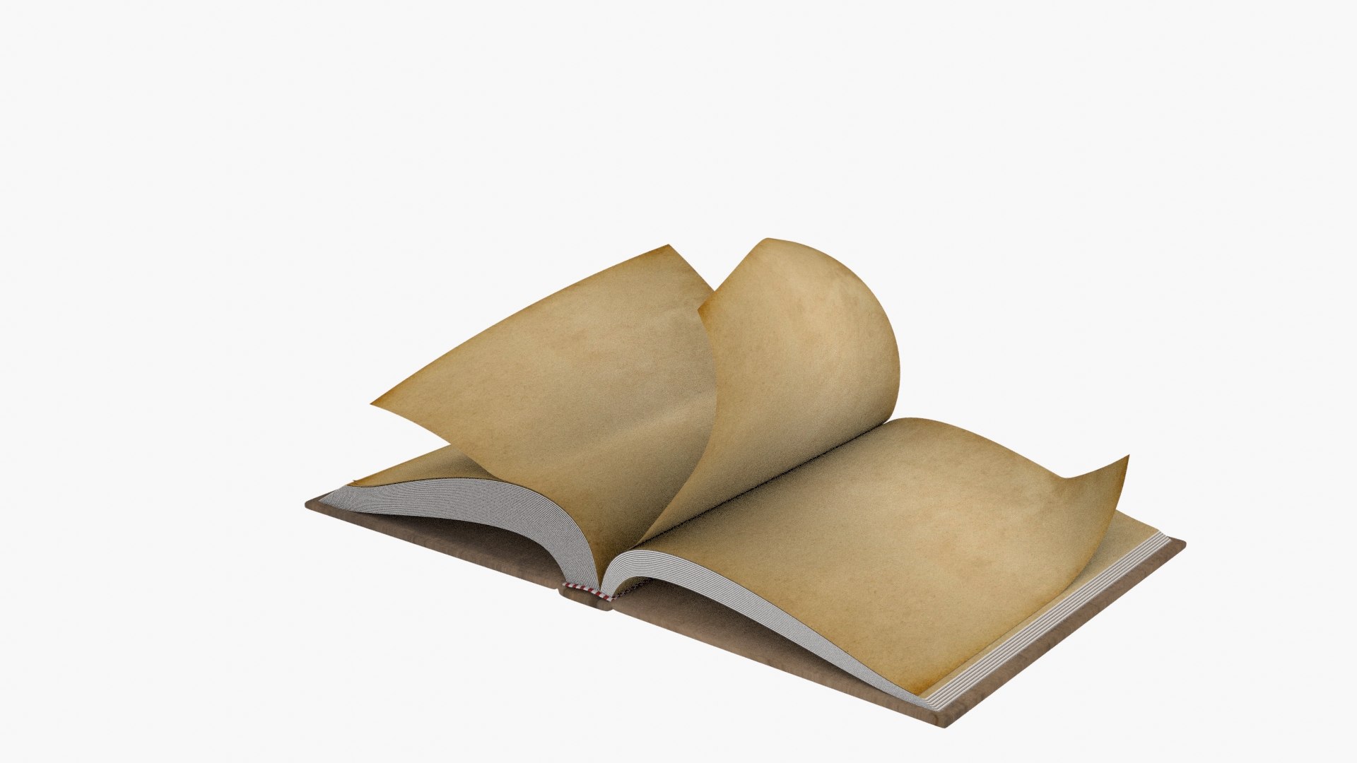 Old Cover Rigged Animated Book 3D - TurboSquid 2064073