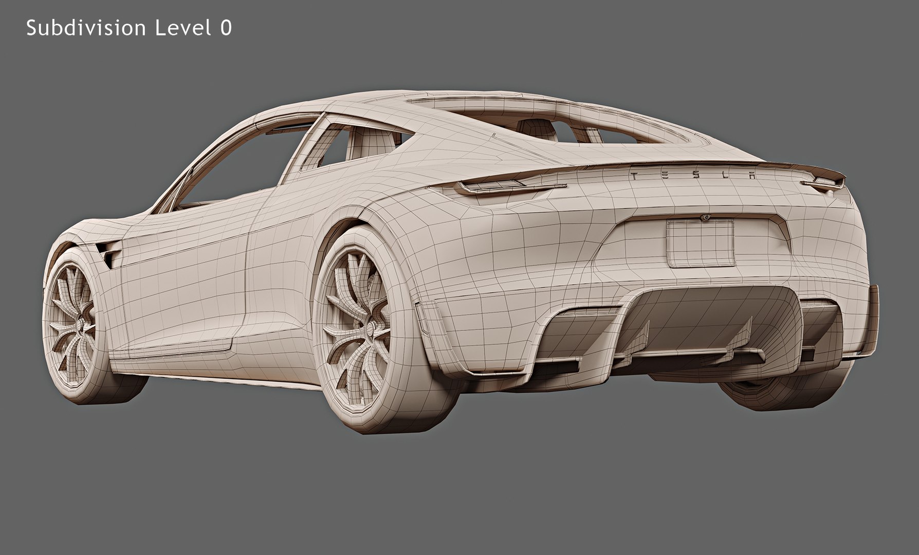 3D 2020 Tesla Roadster - TurboSquid 1238112