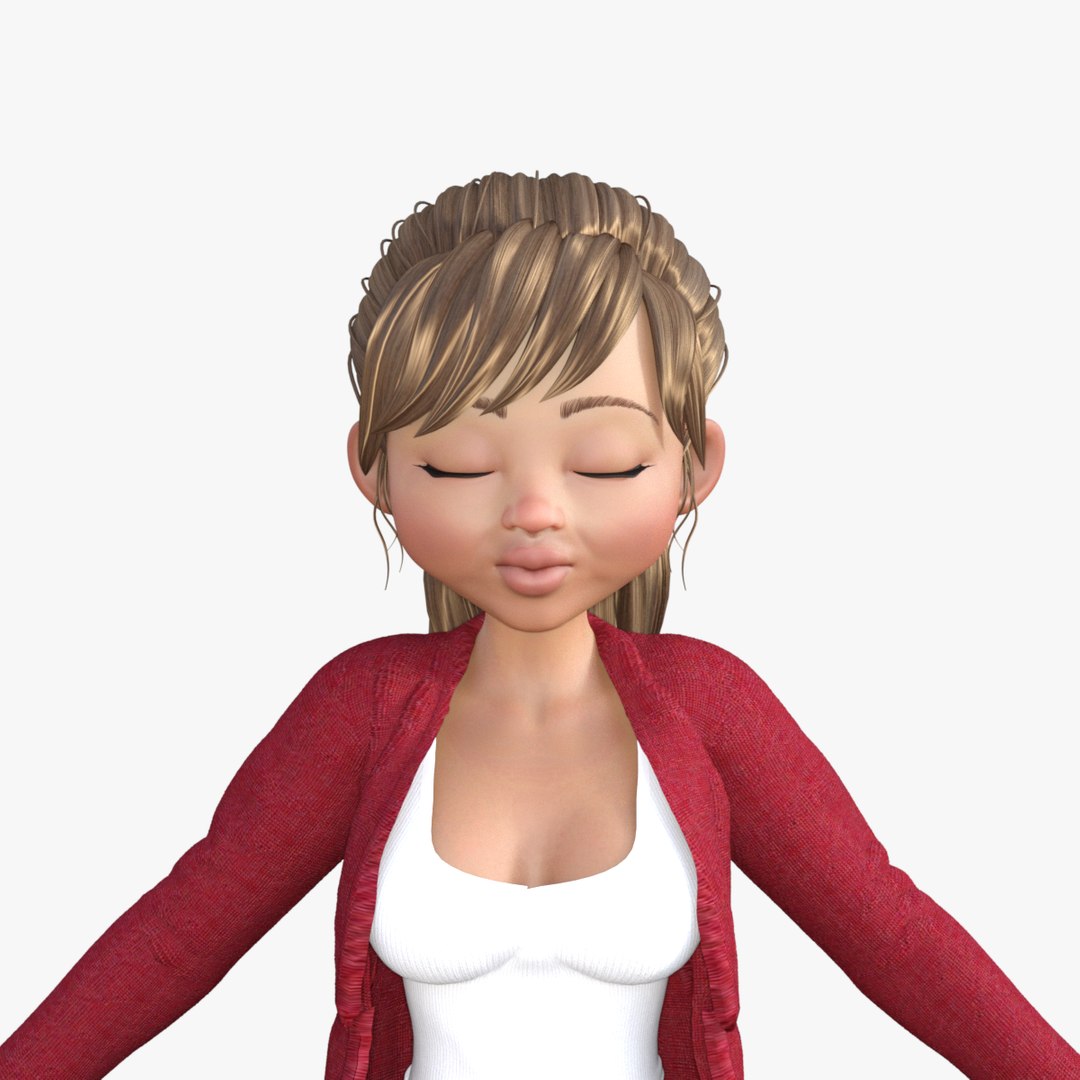 3D Cartoon Mother Rigged Model - TurboSquid 1976790