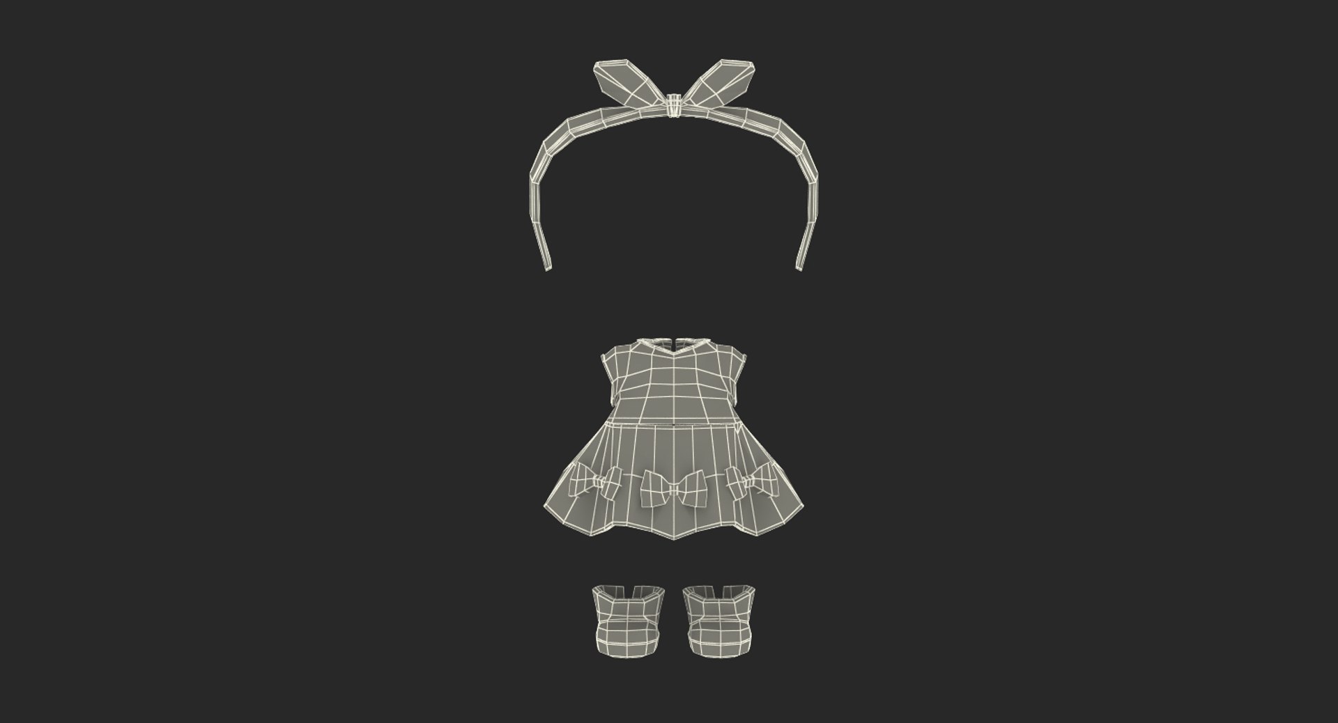Doll Clothes Set 3D - TurboSquid 1417840