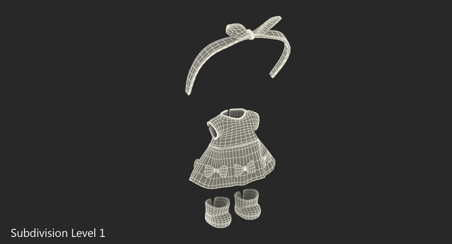 Doll Clothes Set 3D - TurboSquid 1417840