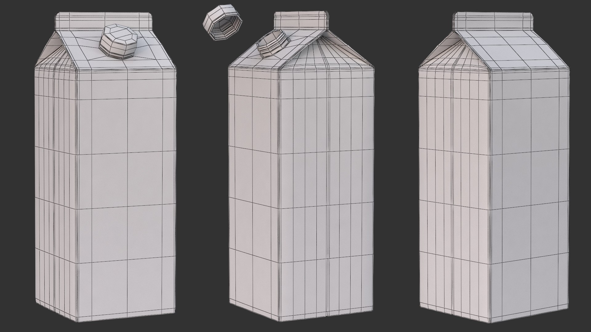 Milk Carton 3D Model - TurboSquid 1573145