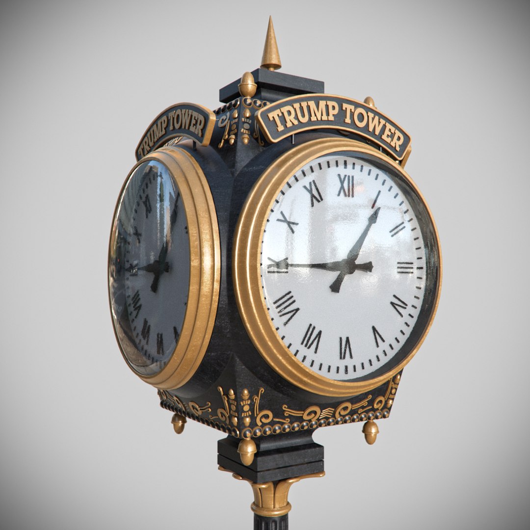 Trump Tower Clock Obj