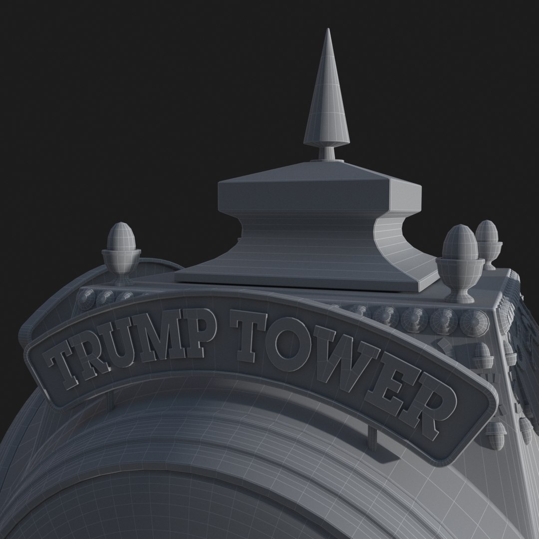 Trump Tower Clock Obj