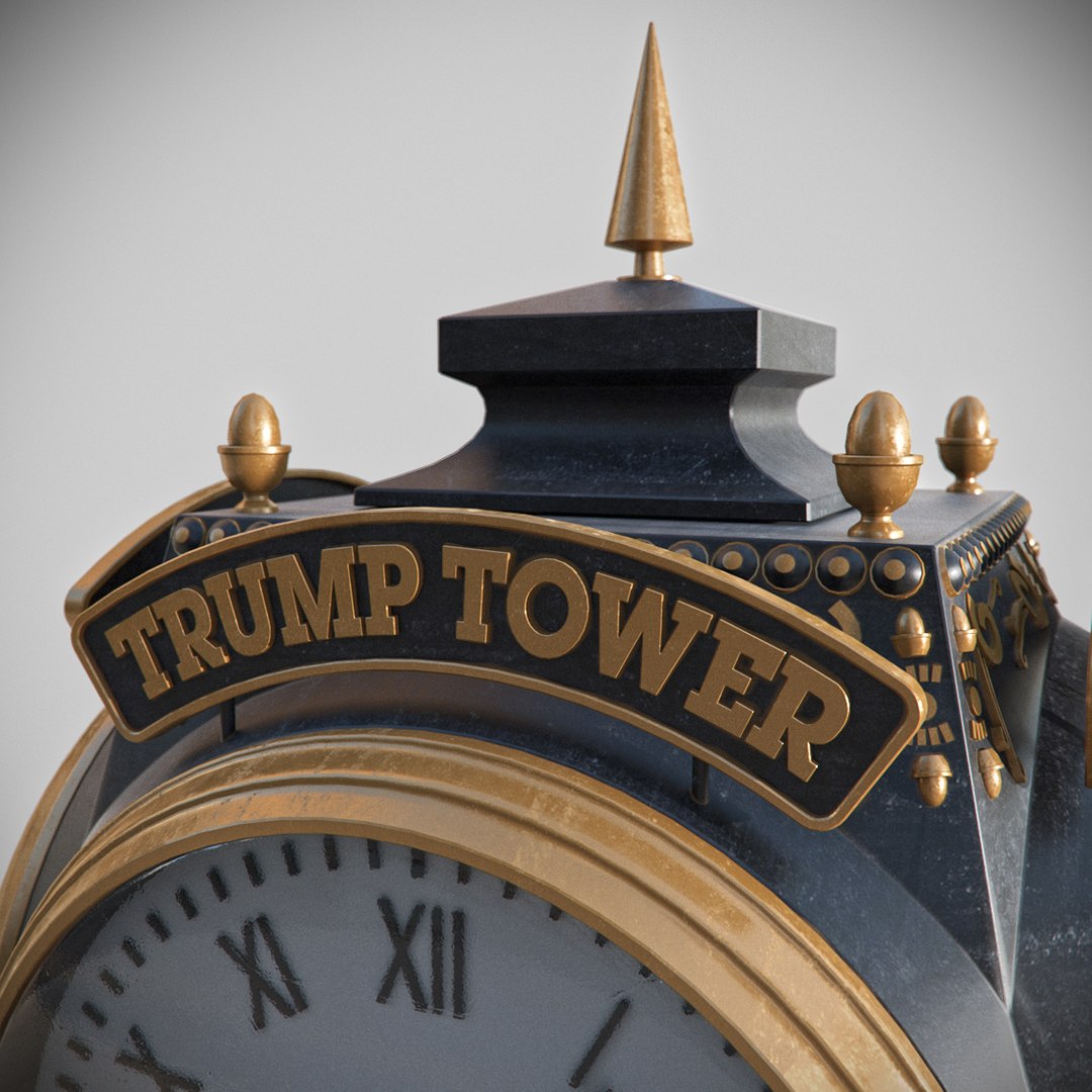 Trump Tower Clock Obj