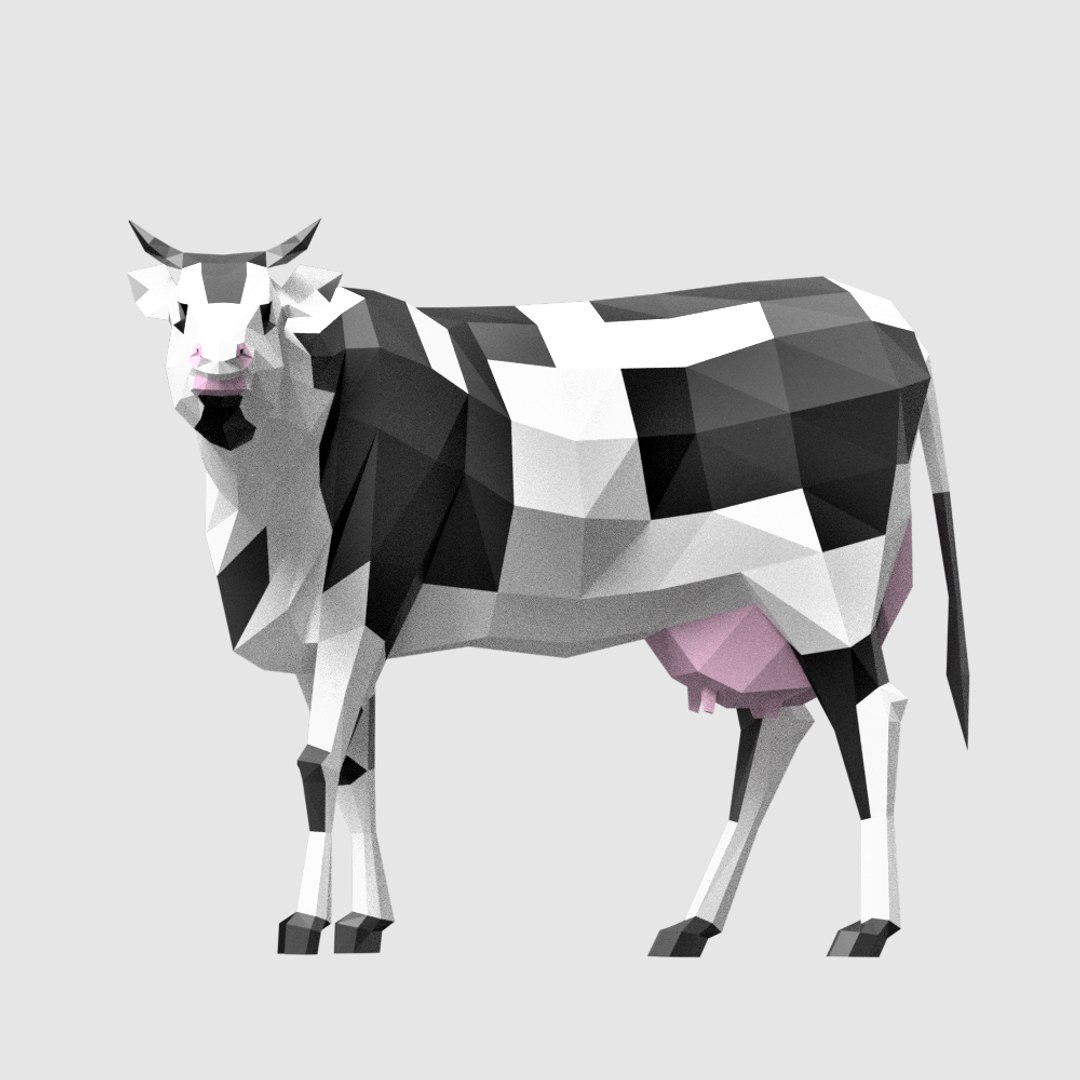 3D Model Cow Mammal Animal - TurboSquid 1376336