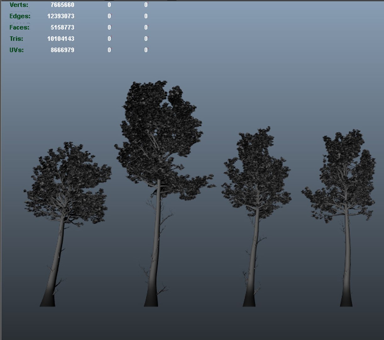 3d Model Of Trees Readiness Renders