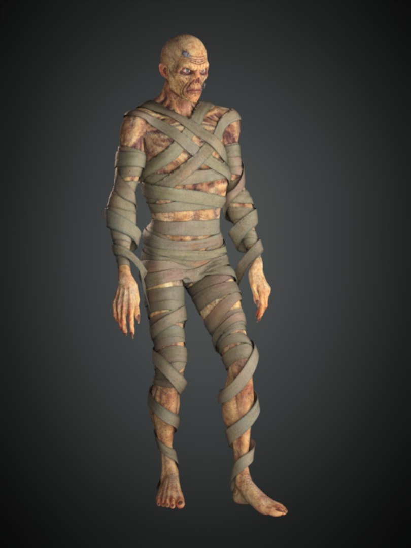 Realistic Rigged Mummy Male Character 3D Model 3D Model - TurboSquid ...