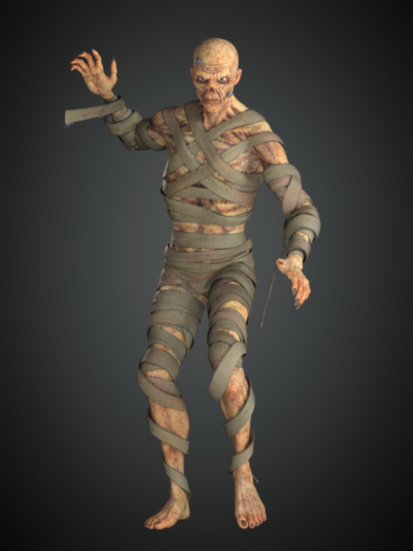 Realistic Rigged Mummy Male Character 3D Model 3D Model - TurboSquid ...