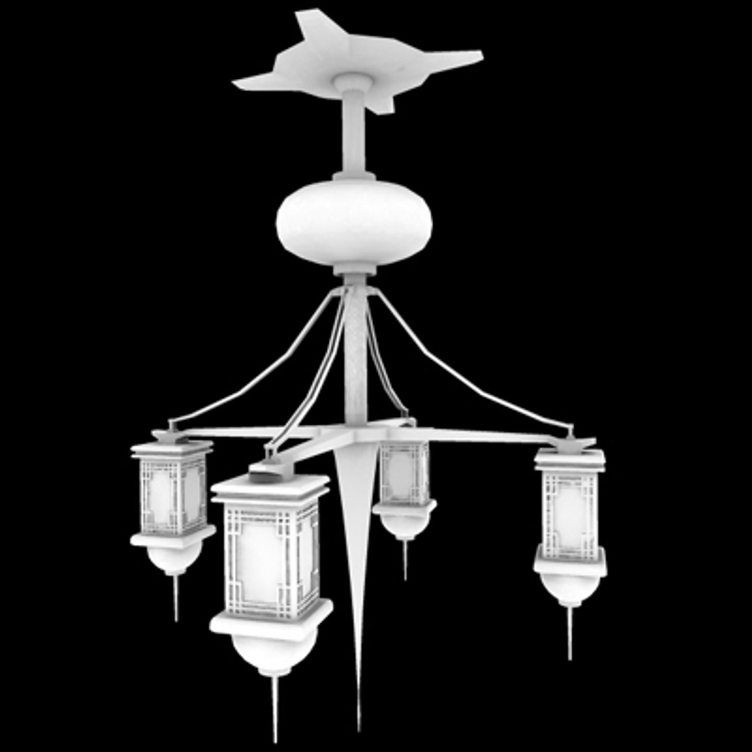 3d chinese lamps light
