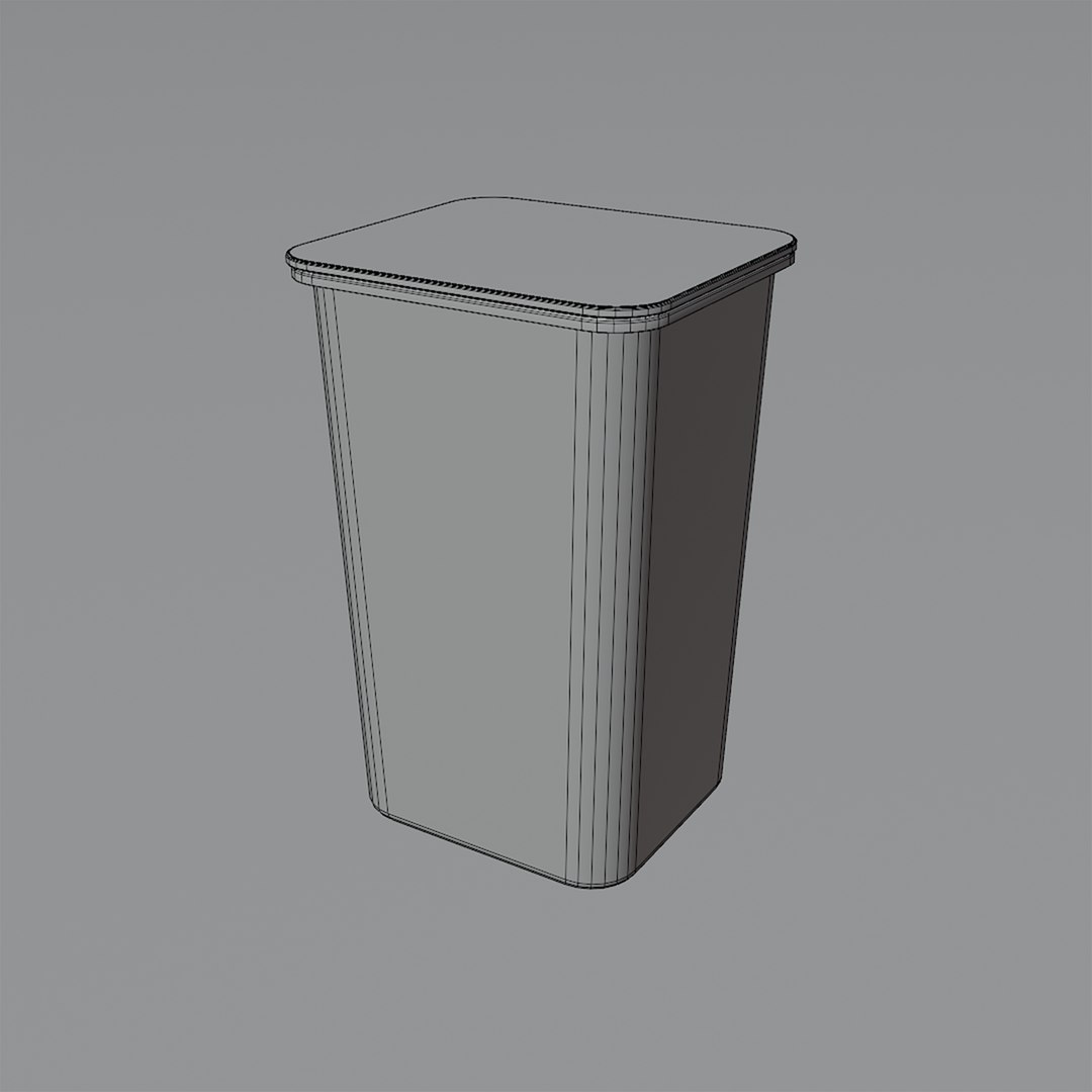 Plastic Trash Can 3D Model - TurboSquid 2204873
