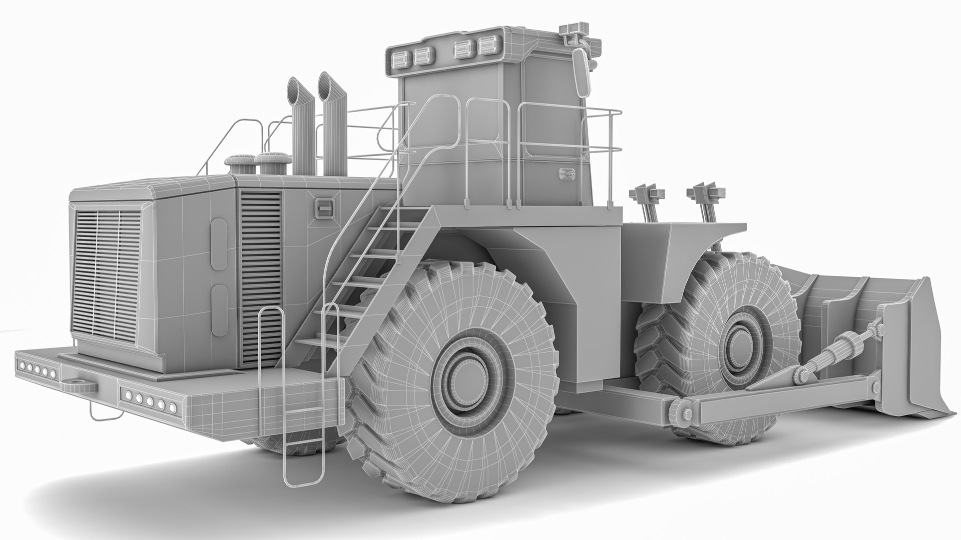 3D model Wheel Dozer 854g Loader - TurboSquid 2135401