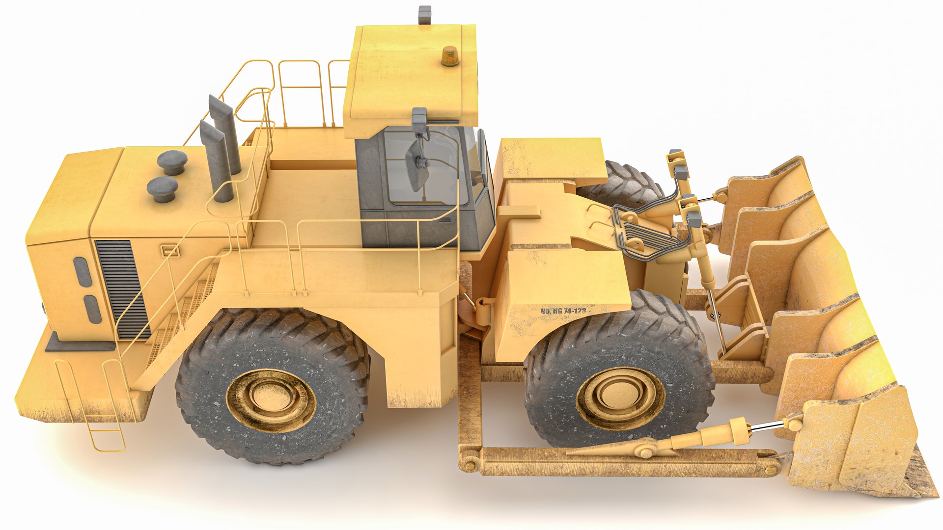 3D model Wheel Dozer 854g Loader - TurboSquid 2135401
