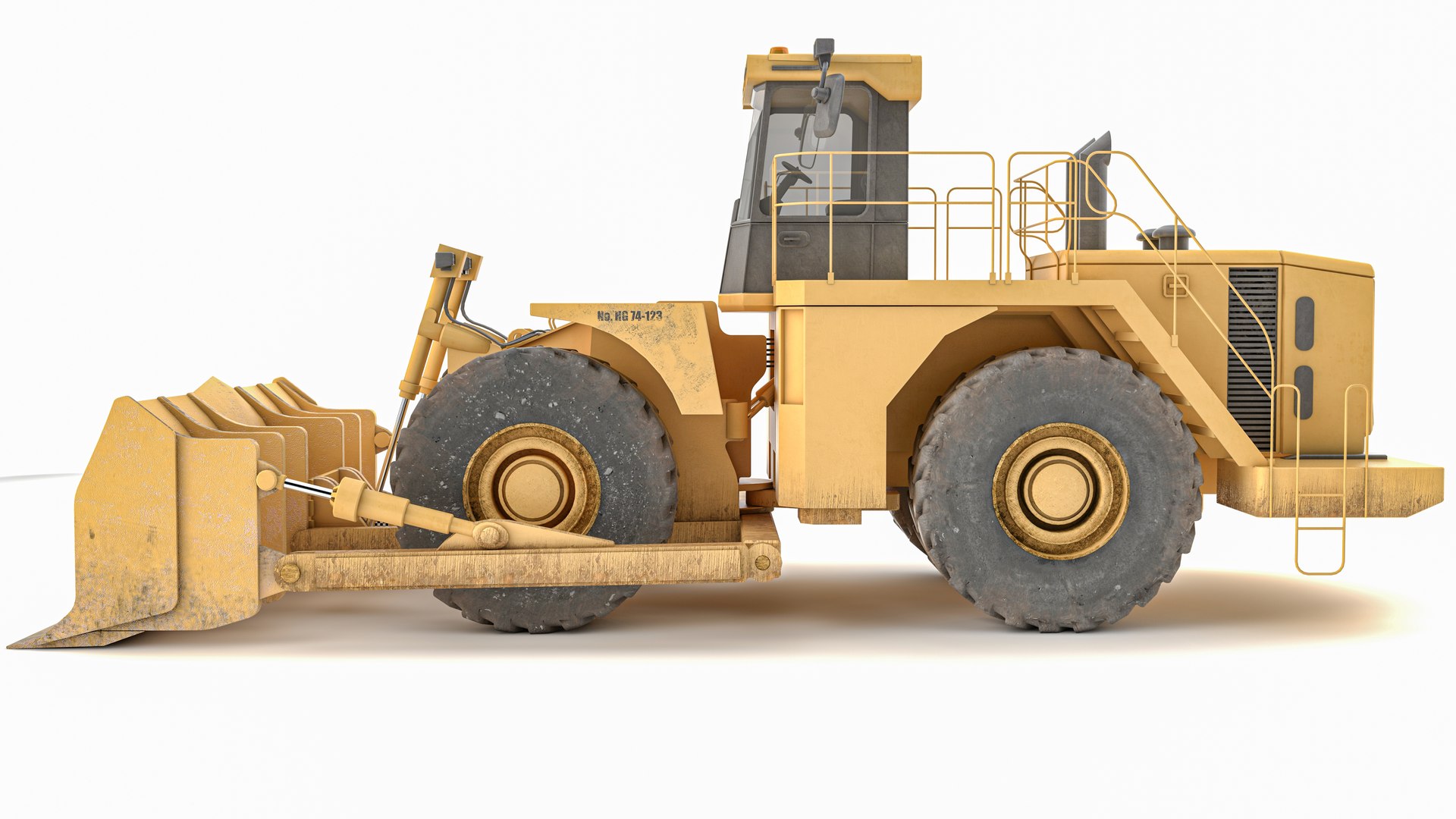 3D model Wheel Dozer 854g Loader - TurboSquid 2135401
