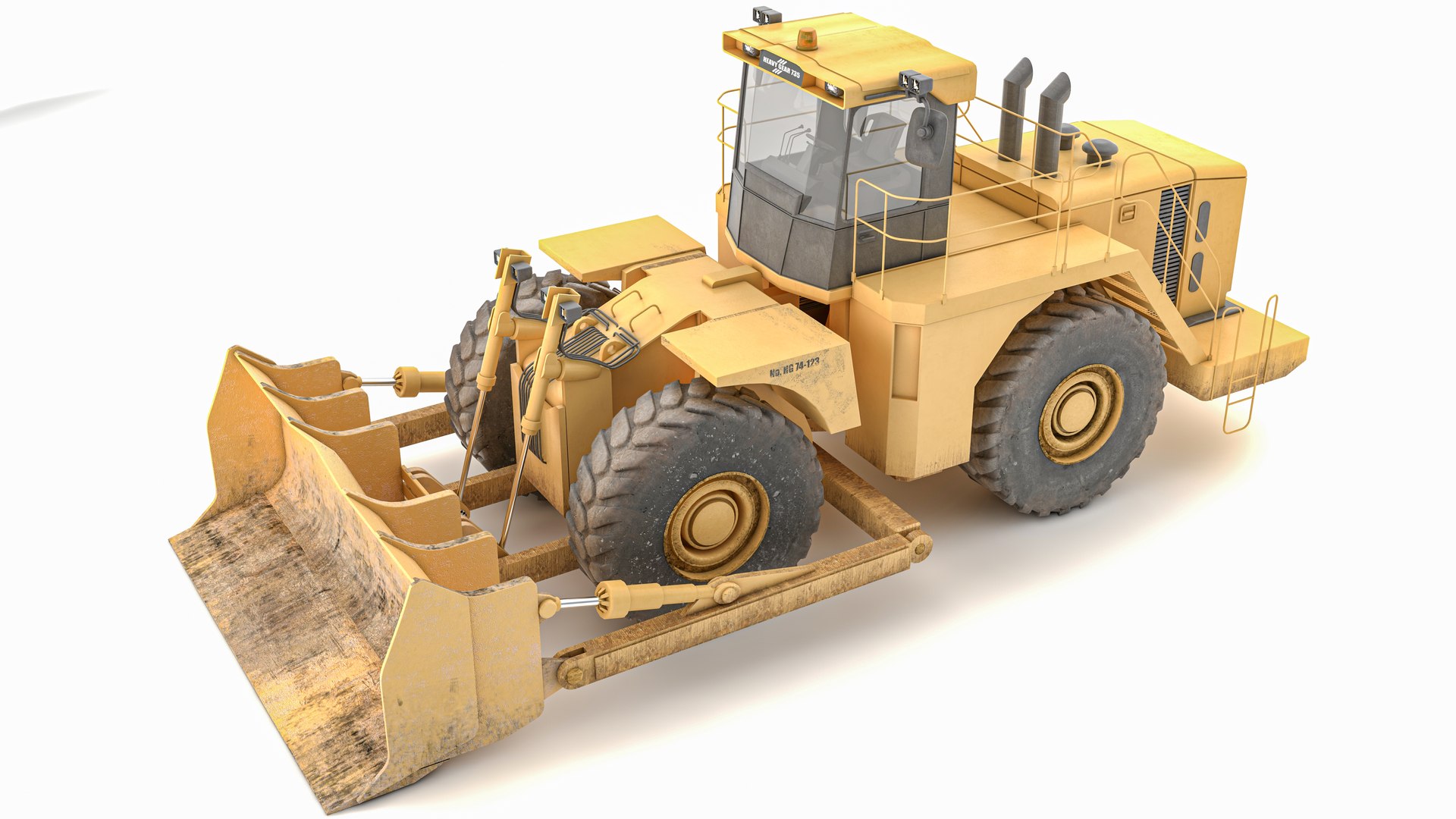 3D model Wheel Dozer 854g Loader - TurboSquid 2135401