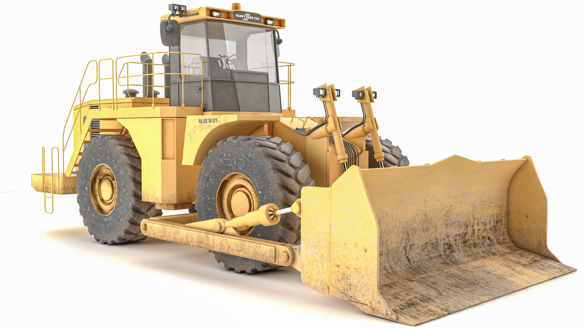 3D model Wheel Dozer 854g Loader - TurboSquid 2135401
