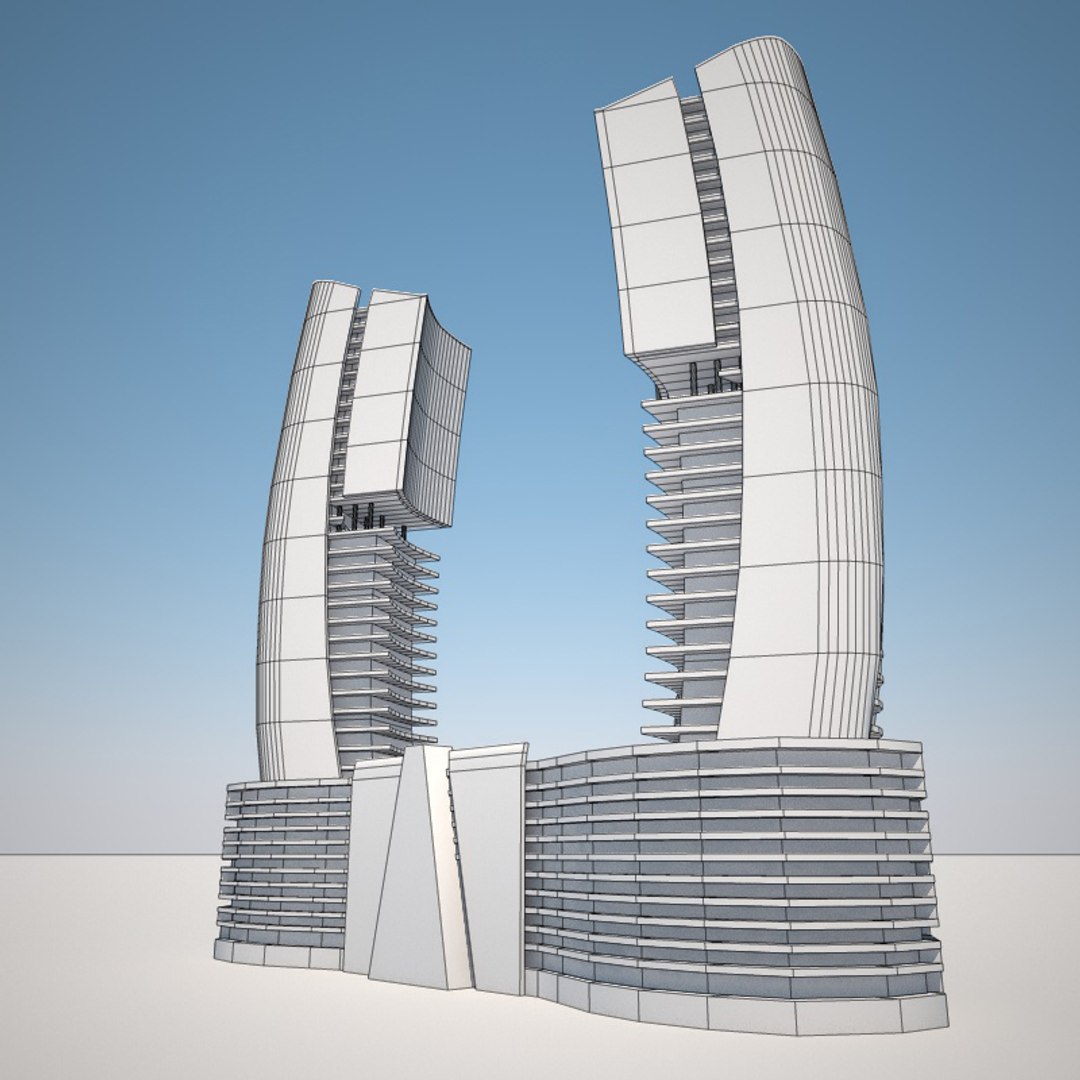 C4d Futuristic Building