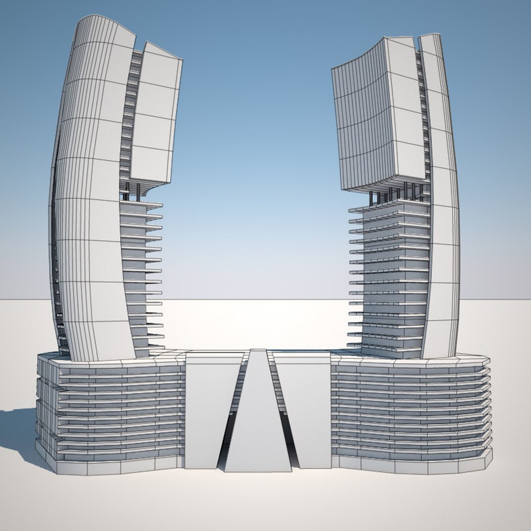 C4d Futuristic Building