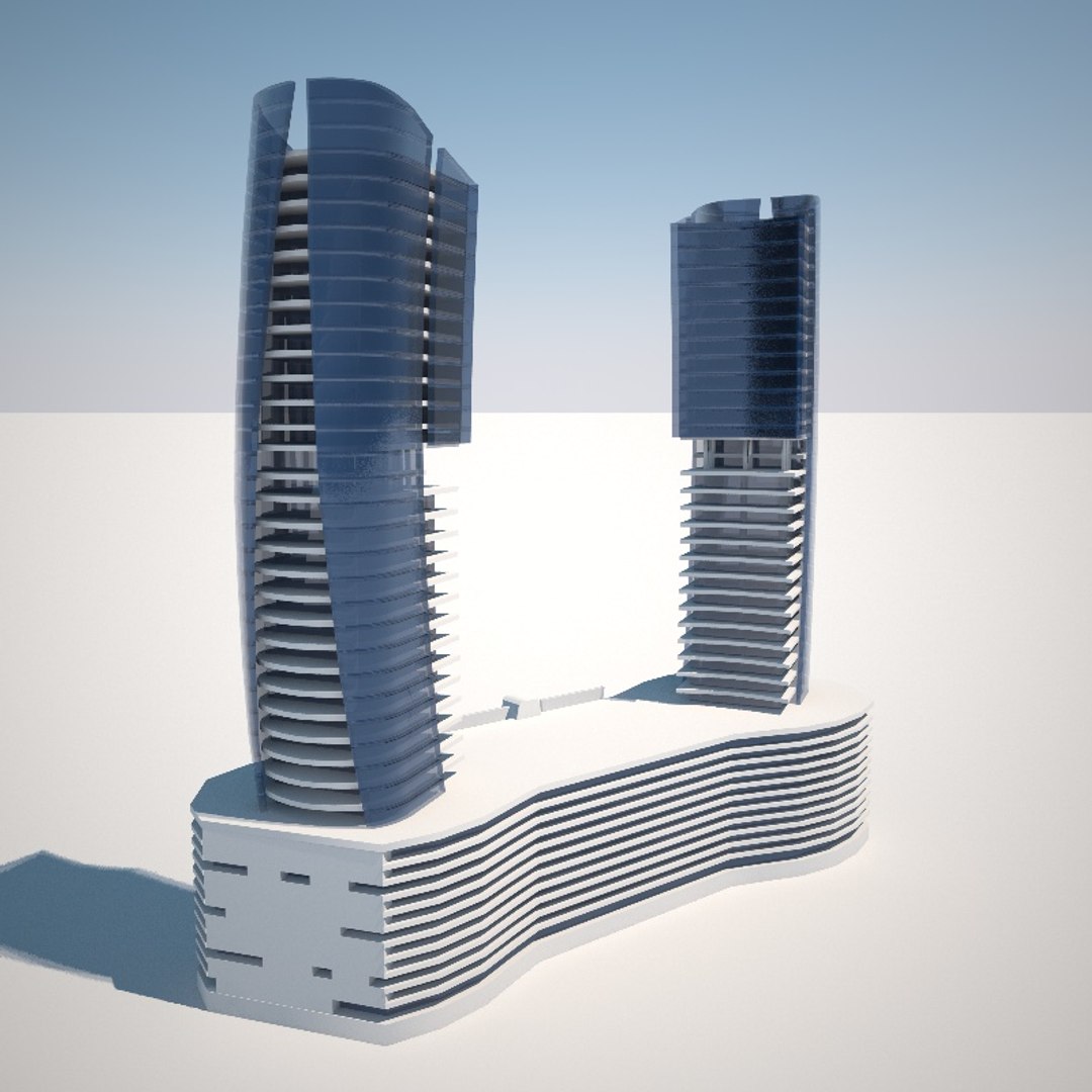 C4d Futuristic Building