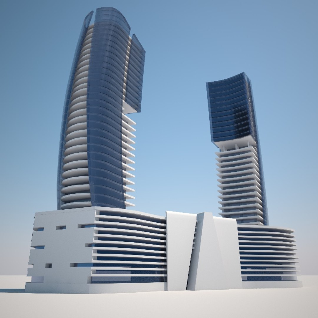 C4d Futuristic Building