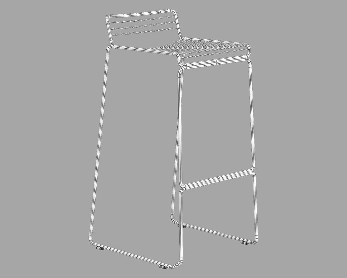 3D HAY Hee-bar Stool Low - TurboSquid 2402510