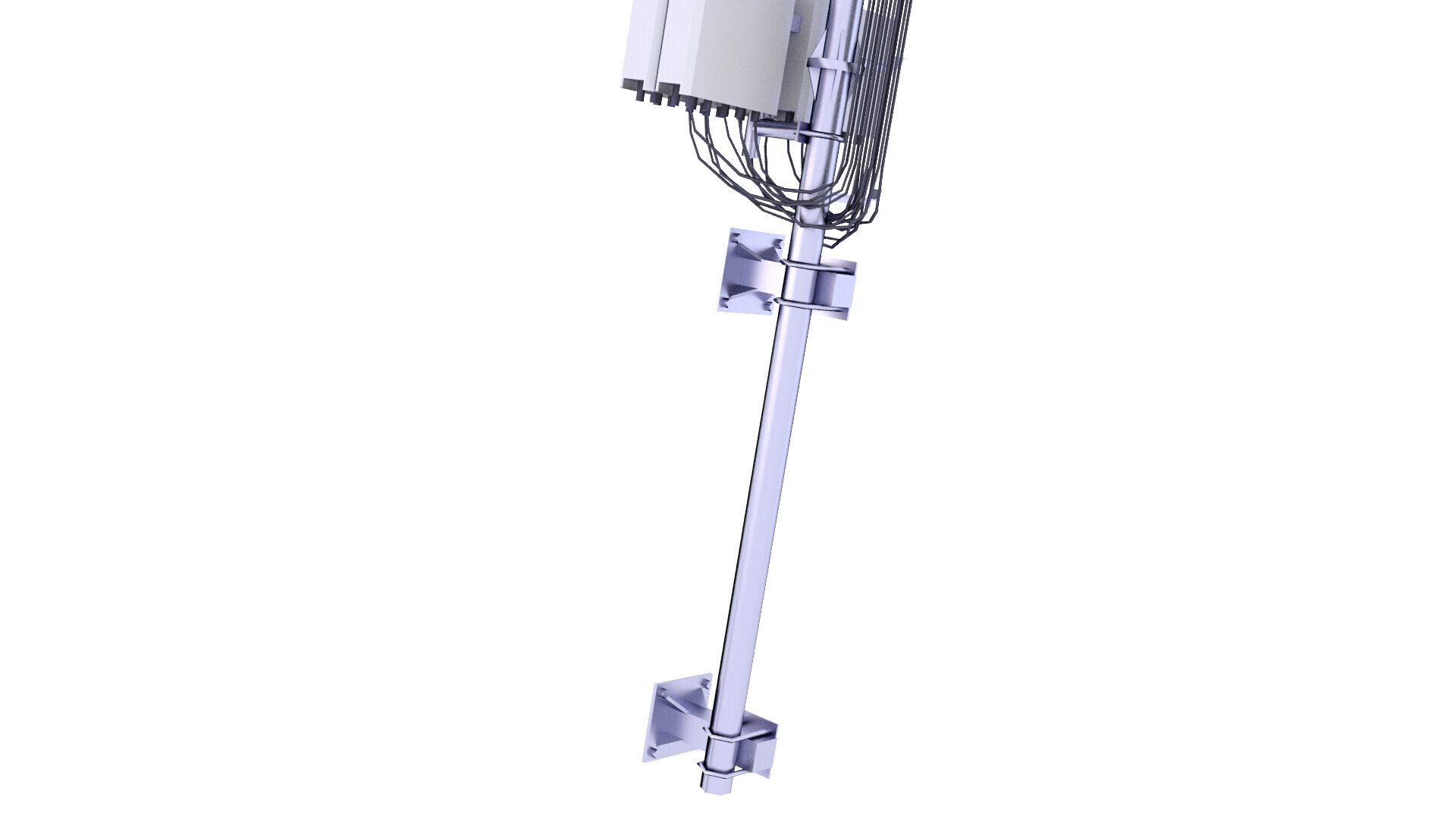 3D Cell Tower Mast Roof Low 13 Model - TurboSquid 1822583