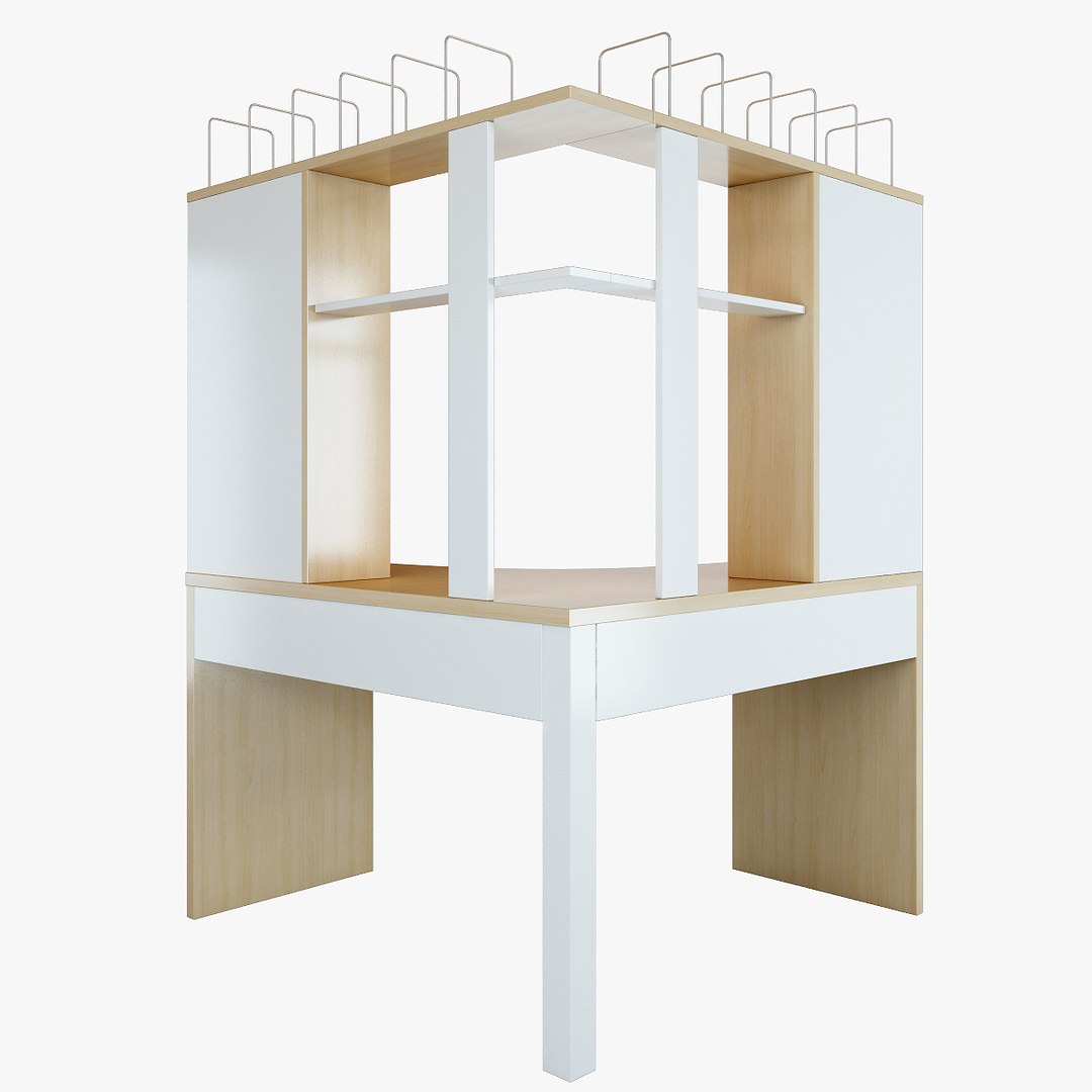 Mikael Office Corner Table Furniture 3d Model