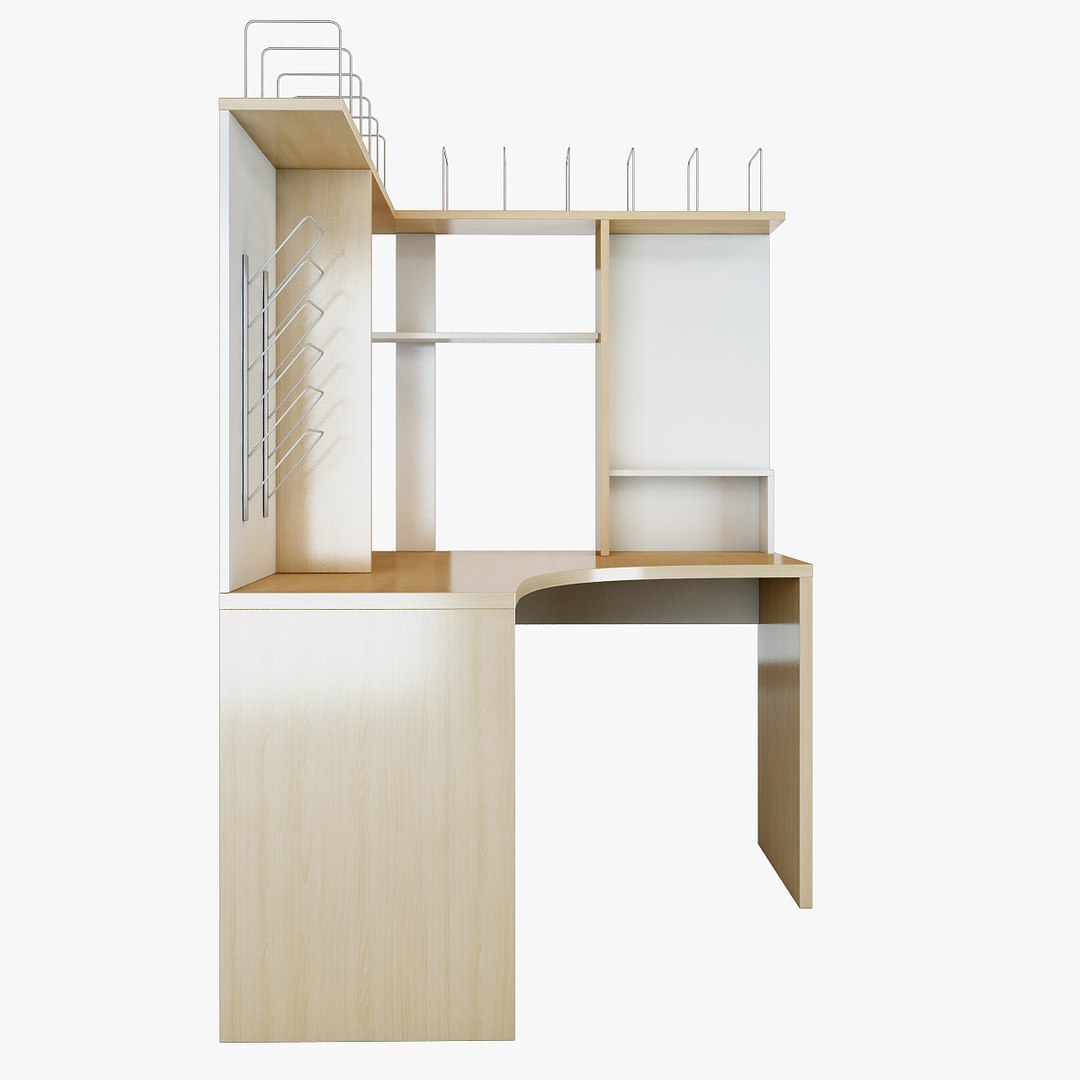 Mikael Office Corner Table Furniture 3d Model