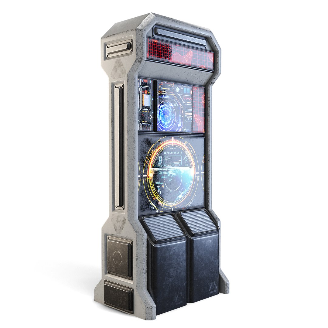 Space Station Screens 3D Model - TurboSquid 2199793