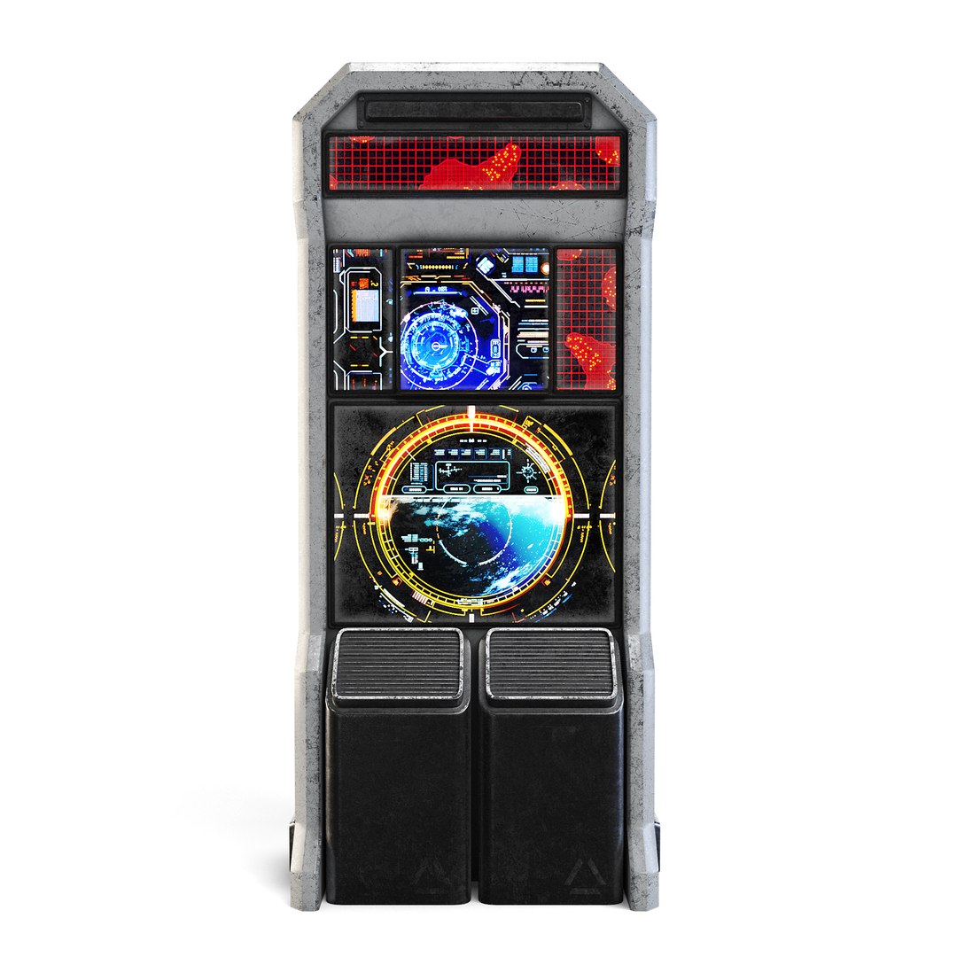 Space Station Screens 3D Model - TurboSquid 2199793