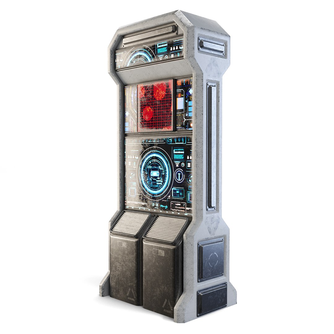 Space Station Screens 3D Model - TurboSquid 2199793