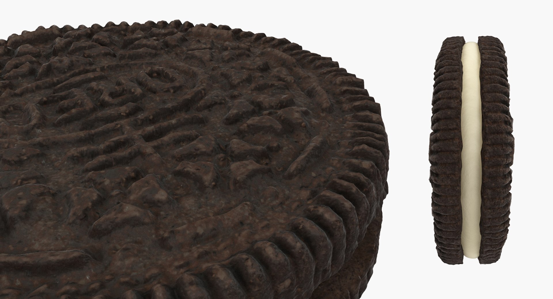 Oreo Cookie 3D Model - TurboSquid 1256314