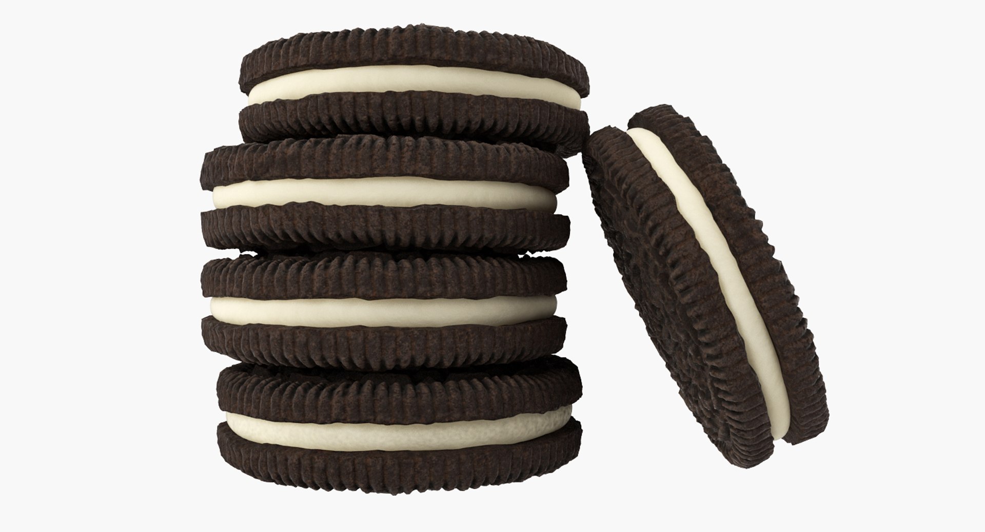 Oreo Cookie 3D Model - TurboSquid 1256314
